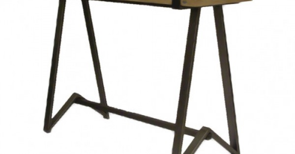 POLIS-BAR-LOXO-T τραπέζι μπάρ μεταλλικό με ξύλο ΧΡΩΜΑ ΕΠΙΛΟΓΗΣ, 60x120xh110