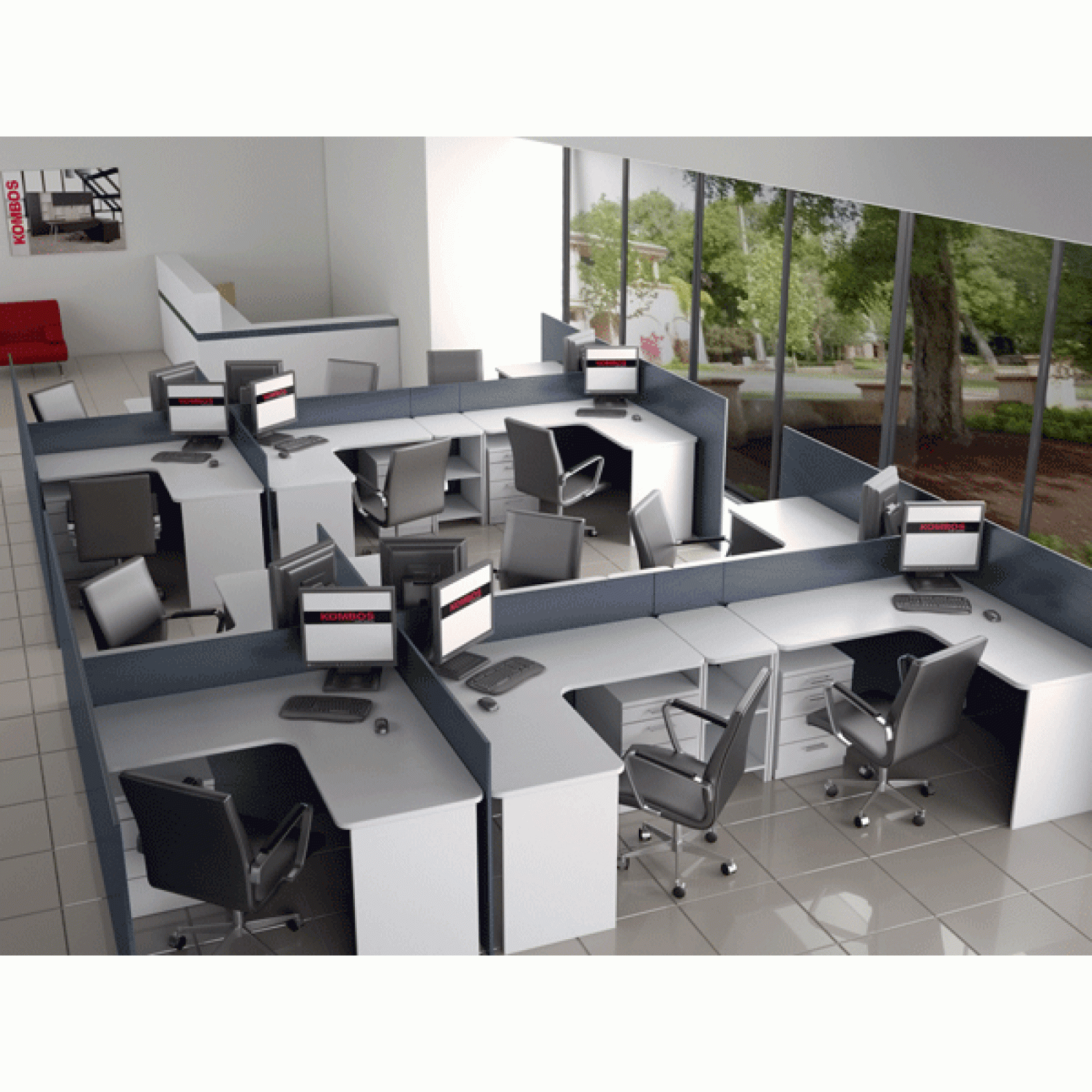 ΕΠΙΠΛΟ ΓΡΑΦΕΙΟΥ WORKSTATION_9 ( M140 B 60 Y75 CM ) η τιμή αφορά δυο ...