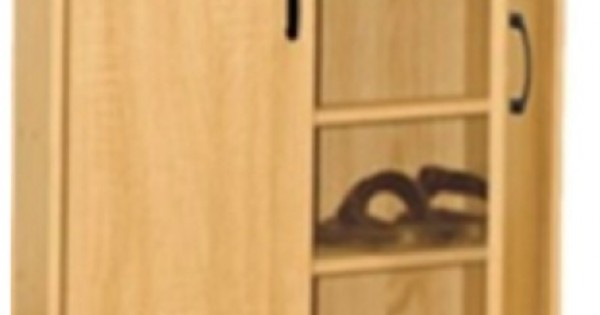 ΠΑΠΟΥΤΣΟΘΗΚΗ ΜΕ ΔΙΠΛΗ ΠΟΡΤΑ, ΣΥΡΤΑΡΙ -5 ΘΕΣΕΙΣ ΑΠΟΘΗΚΕΥΣΗΣ 60x30x95 εκ ...