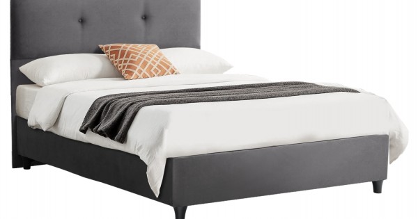 ΚΡΕΒΑΤΙ HM648.10 DOLORES, ΓΚΡΙ ΒΕΛΟΥΔΟ, 120x200 εκ - Just Shop | Έπιπλα ...