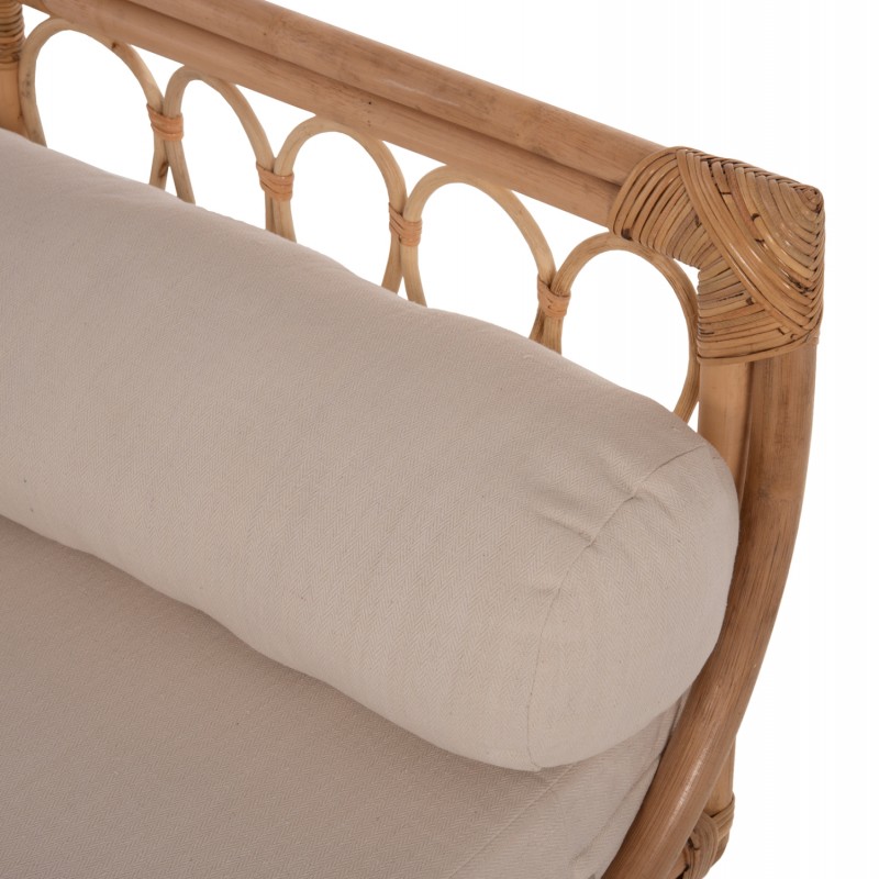 ΚΑΝΑΠΕΣ ΕΞΩΤΕΡΙΚΟΥ ΧΩΡΟΥ CHARMELLA HM9659 ΦΥΣΙΚΟ RATTAN-ΜΠΕΖ ΜΑΞΙΛΑΡΙΑ ...