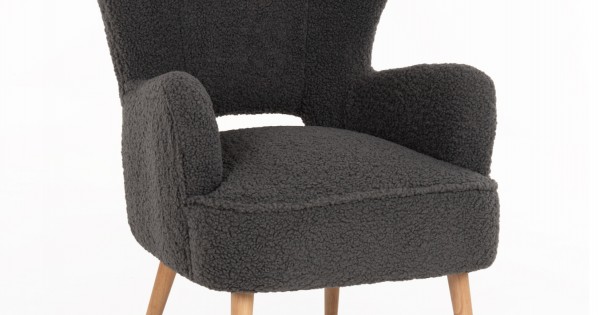ΜΠΕΡΖΕΡΑ ΠΟΛΥΘΡΟΝΑ MYLIE ΓΚΡΙ ΜΠΟΥΚΛΕ HM8394.21 66X75X93Υ εκ.