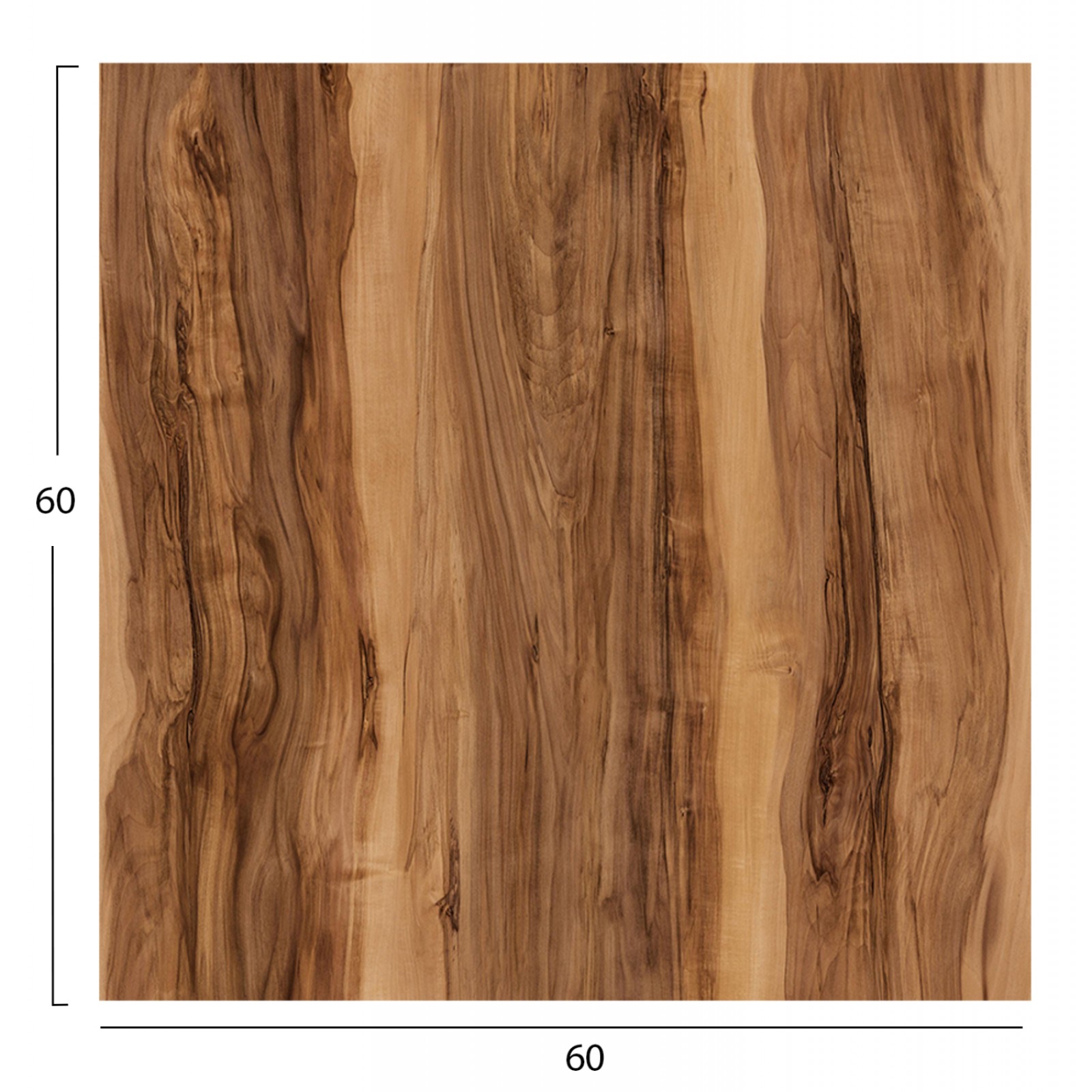 ΕΠΙΦΑΝΕΙΑ ΤΡΑΠΕΖΙΟΥ HPL ΤΕΤΡΑΓΩΝΗ HM5837.30 INDIAN SHEESHAM 60x60εκ.
