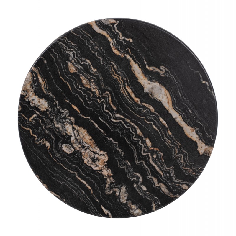 ΕΠΙΦΑΝΕΙΑ ΤΡΑΠΕΖΙΟΥ ΣΤΡΟΓΓΥΛΗ 5787 WERZALIT Φ60 BLACK GOLD MARBLE HM5227.15