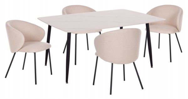 ΣΕΤ ΤΡΑΠΕΖΑΡΙΑΣ 5ΤΜΧ RAVEN HM21069.01 ΚΕΡΑΜΙΚΟ TOP ΛΕΥΚΟ ΜΑΡΜΑΡΟ & 4 ...