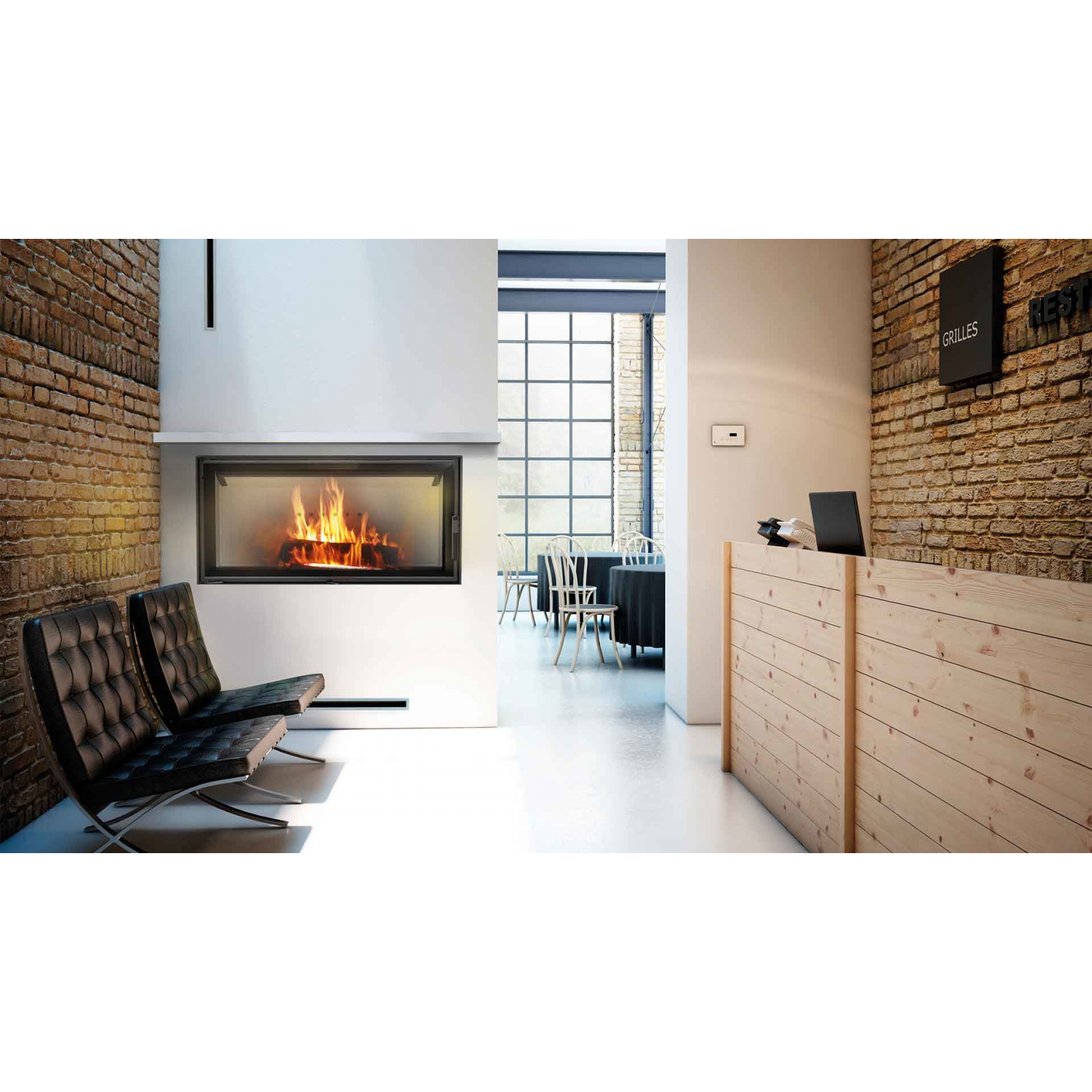 KRATKI LUCY/PW/20/W/BLACK ΑΝΟΙΓΟΜΕΝΟ (Α+) 20KW ECODESIGN (150-255M2 ...