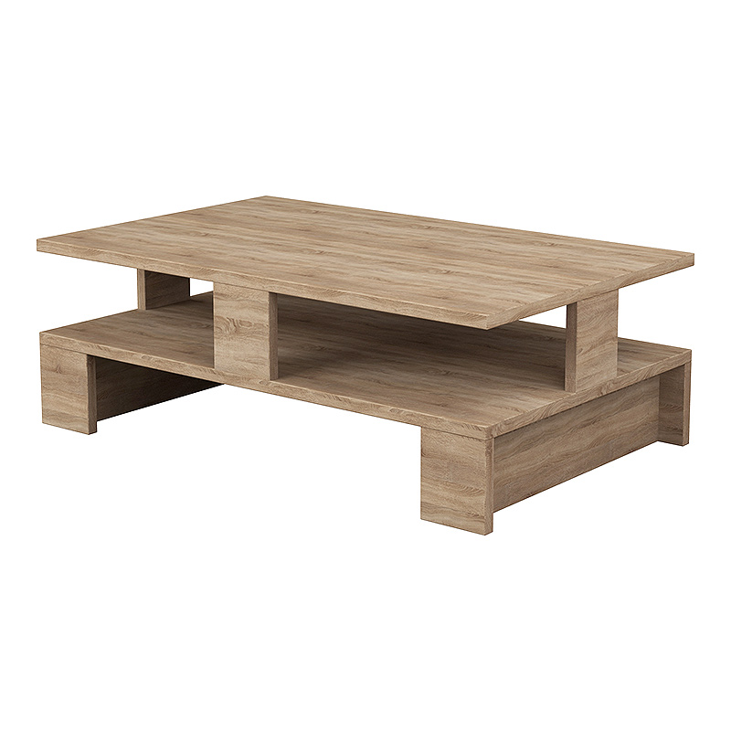 Τραπεζάκι Σαλονιού Mansu Megapap Χρώμα Sapphire Oak 80X50X27Εκ.