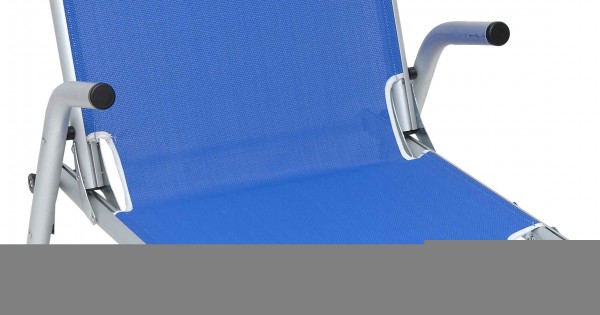 myResort ΚΑΡΕΚΛΑ ΠΑΡΑΛΙΑΣ ΜΠΛΕ ΑΛΟΥΜΙΝΙΟΥ ΕΝΙΣΧΥΜΕΝΗ KING SIZE ΜΕ ΨΗΛΑ ...