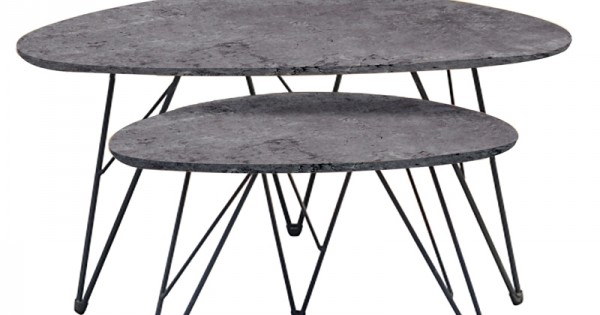 NANCY CONCRETE MDF ΣΕΤ 2 ΤΡΑΠΕΖΑΚΙΑ - Just Shop | Έπιπλα Εσωτερικού ...